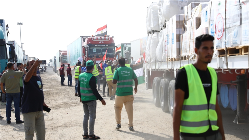 12 more compassionate help trucks enter Gaza through Rafah crossing ...