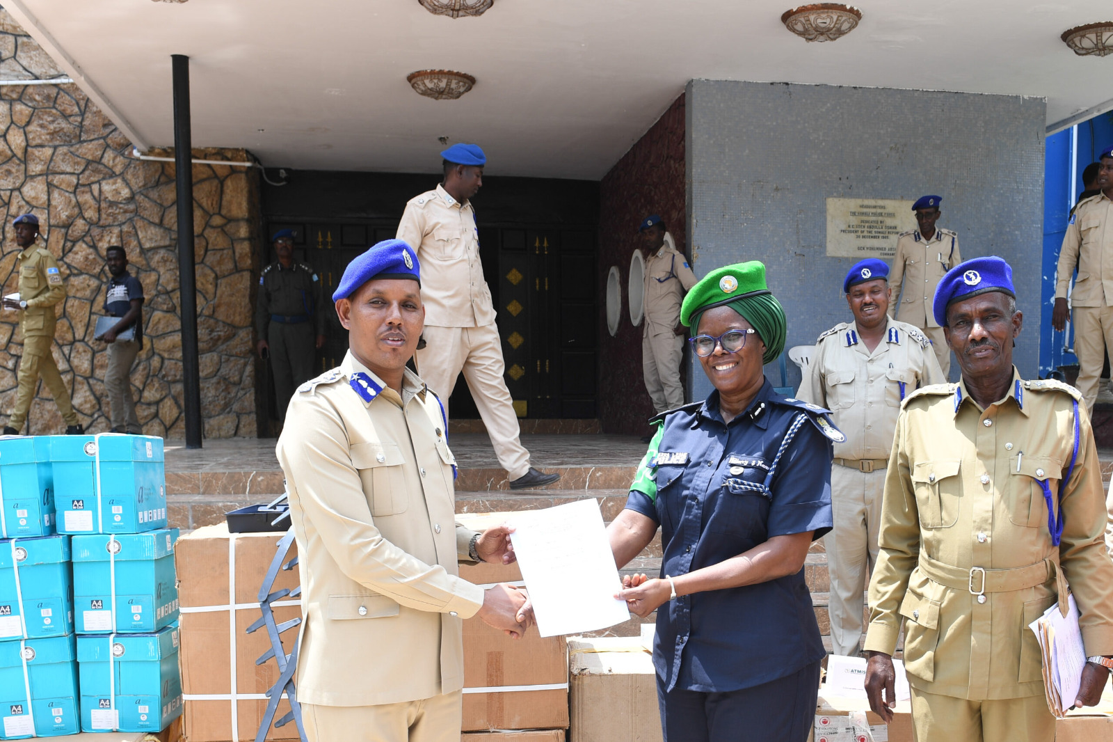 Somali police force receives equipment donation from ATMIS to enhance ...