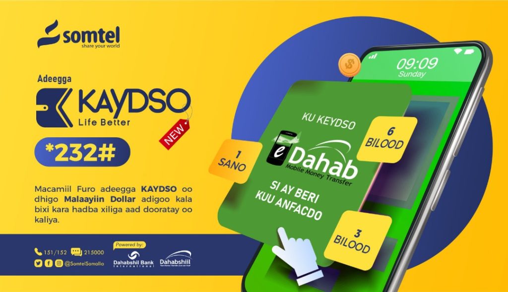 Somtel Somalia sustains Save (Kaydso) services for its customers ...