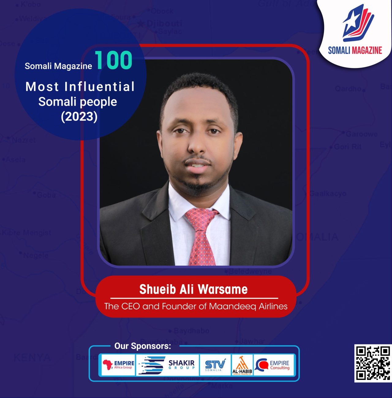 Shueib Ali Warsame The CEO and Founder of Maandeeq Air Secures a Spot ...