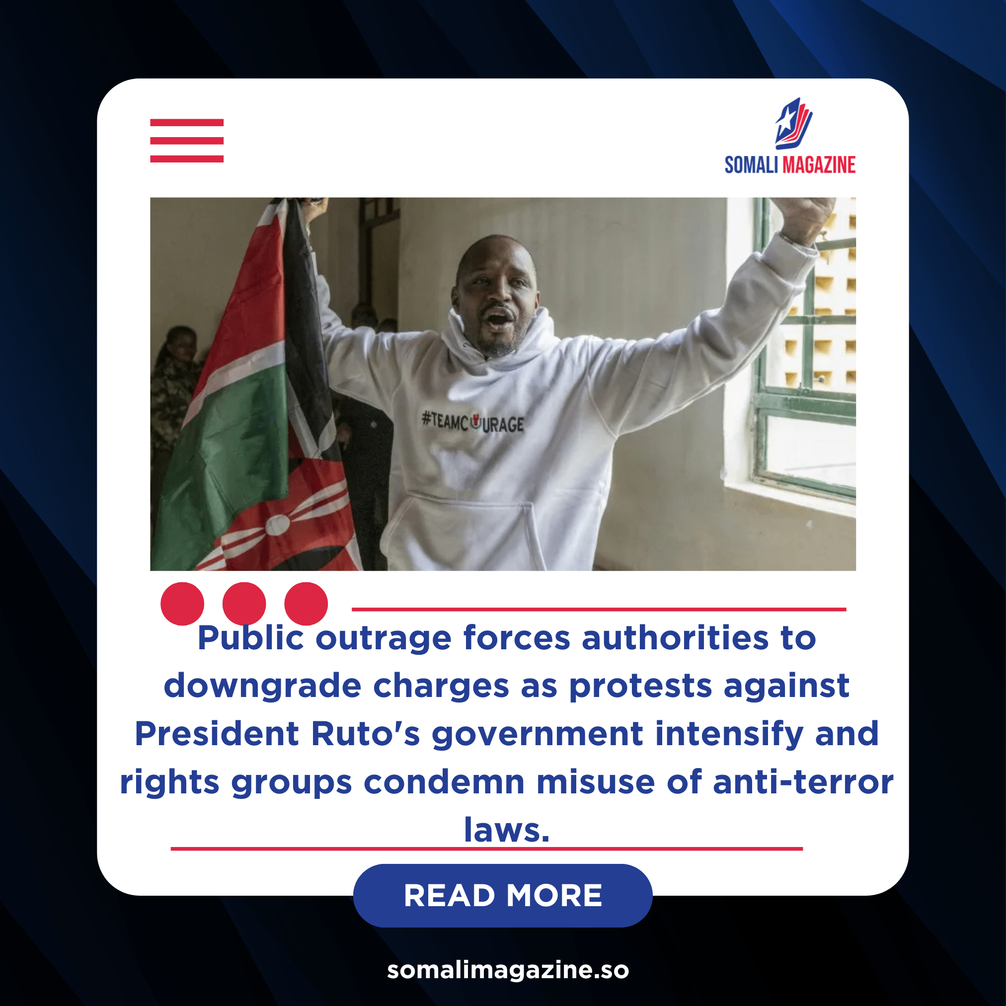 Kenya Drops Terror Charges Against Activist Boniface Mwangi Amid ...
