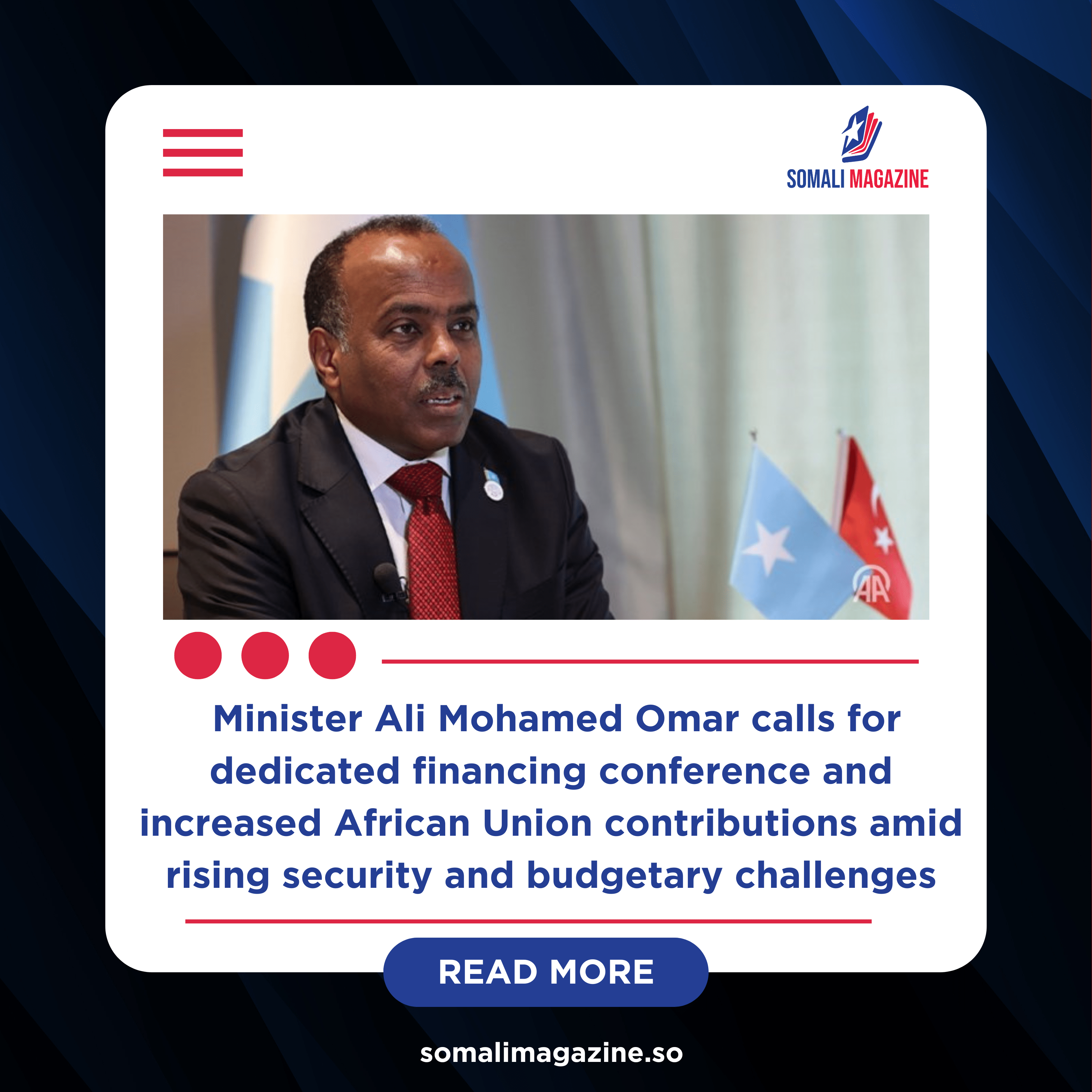 Somalia Urges Stronger Global Support to Sustain AUSSOM Peace Mission ...