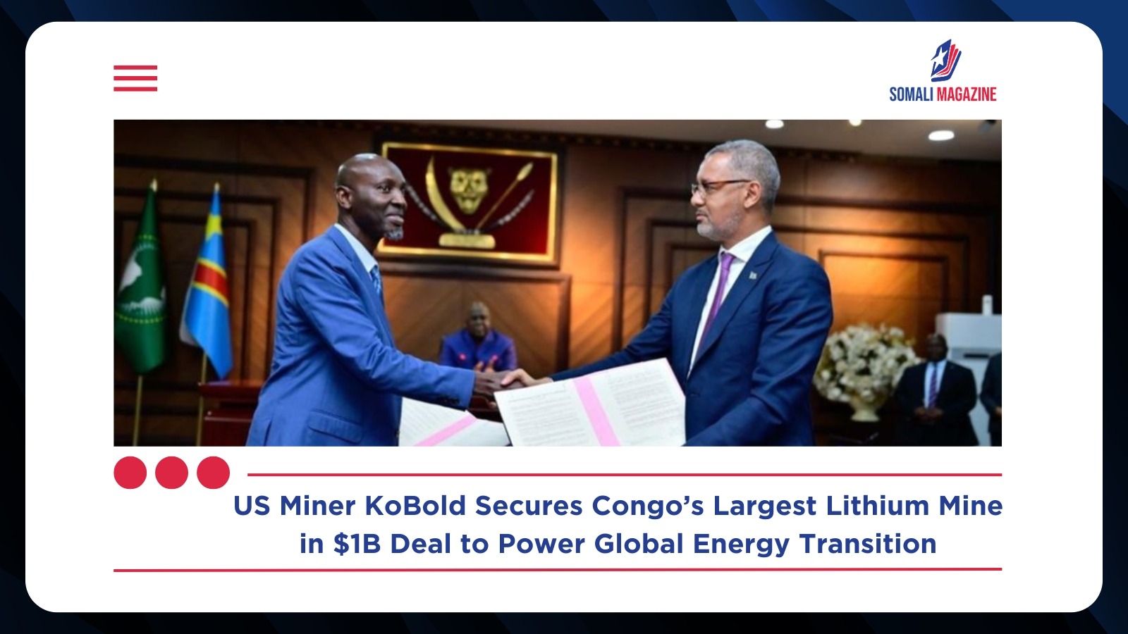 US Miner Wins Big Deal to Exploit Congo’s Largest Lithium Mine ...
