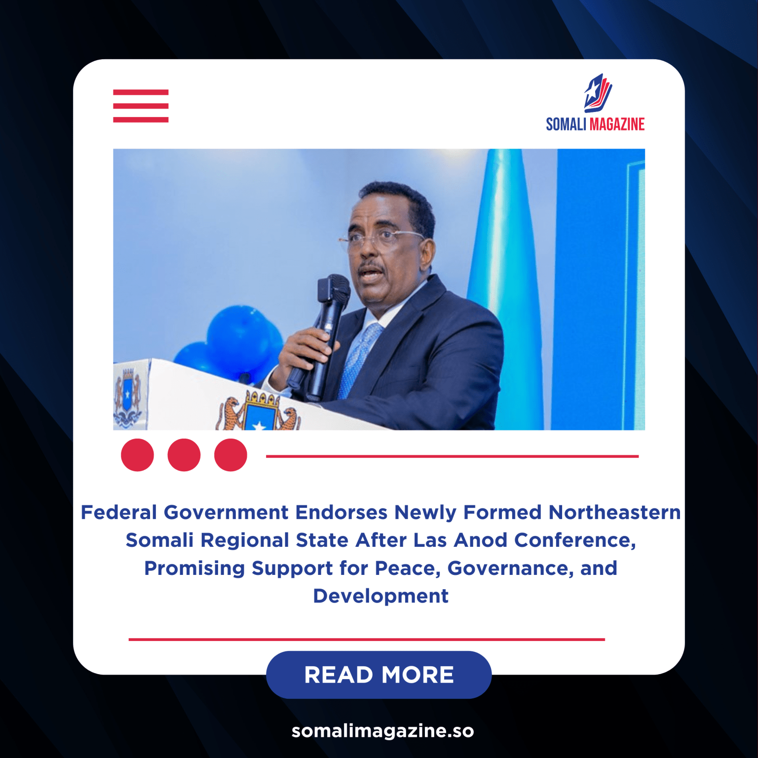 Somalia Welcomes New Northeastern State in Historic Step Toward Unity ...