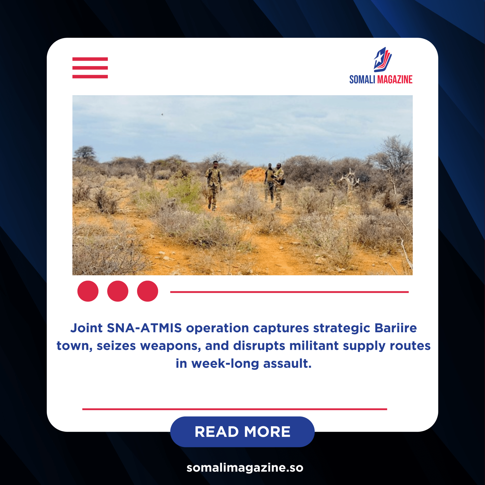 Somali and Ugandan Forces Kill Over 100 al-Shabaab Militants in Lower ...