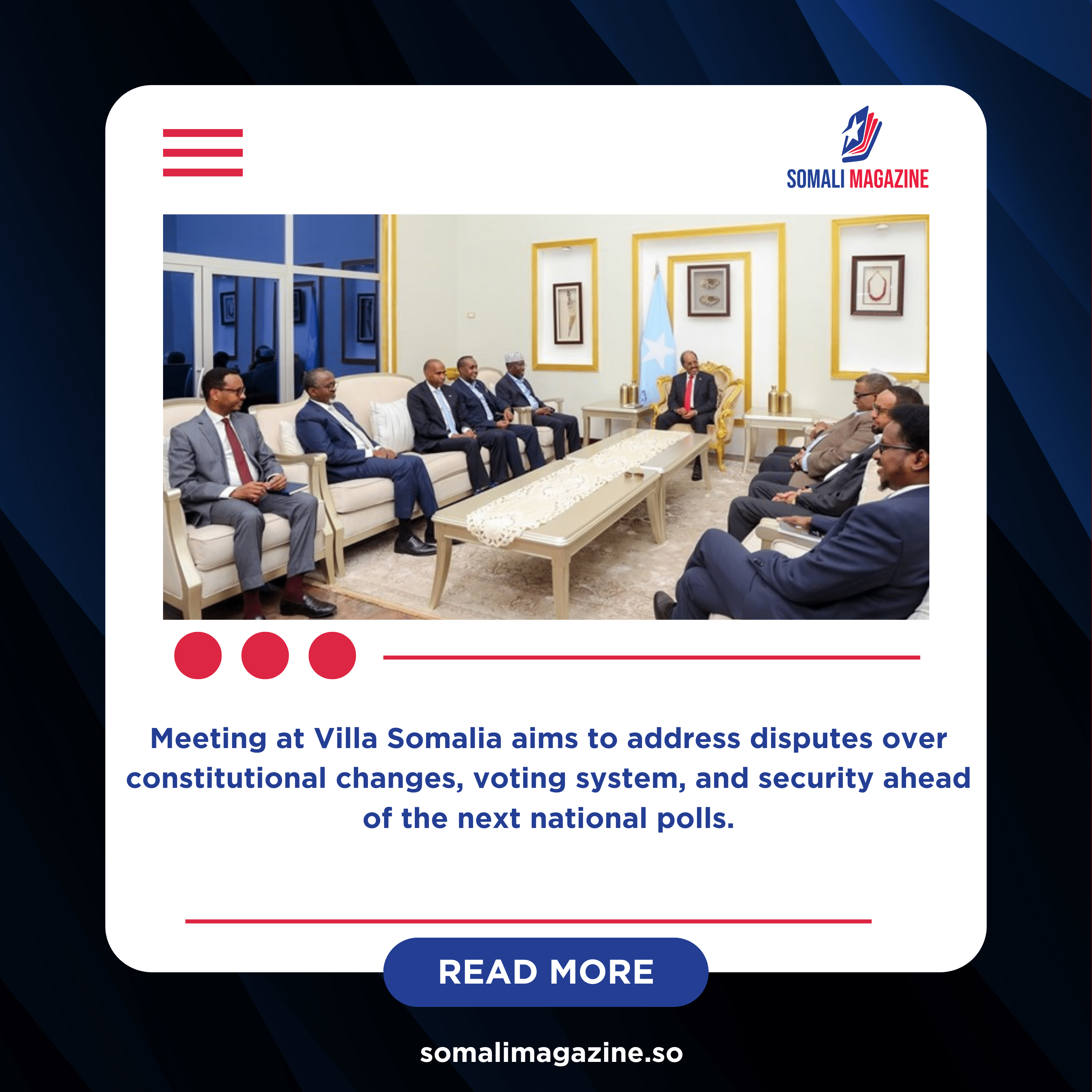 Somalia’s President, Opposition Leaders Set for Crucial Talks on ...