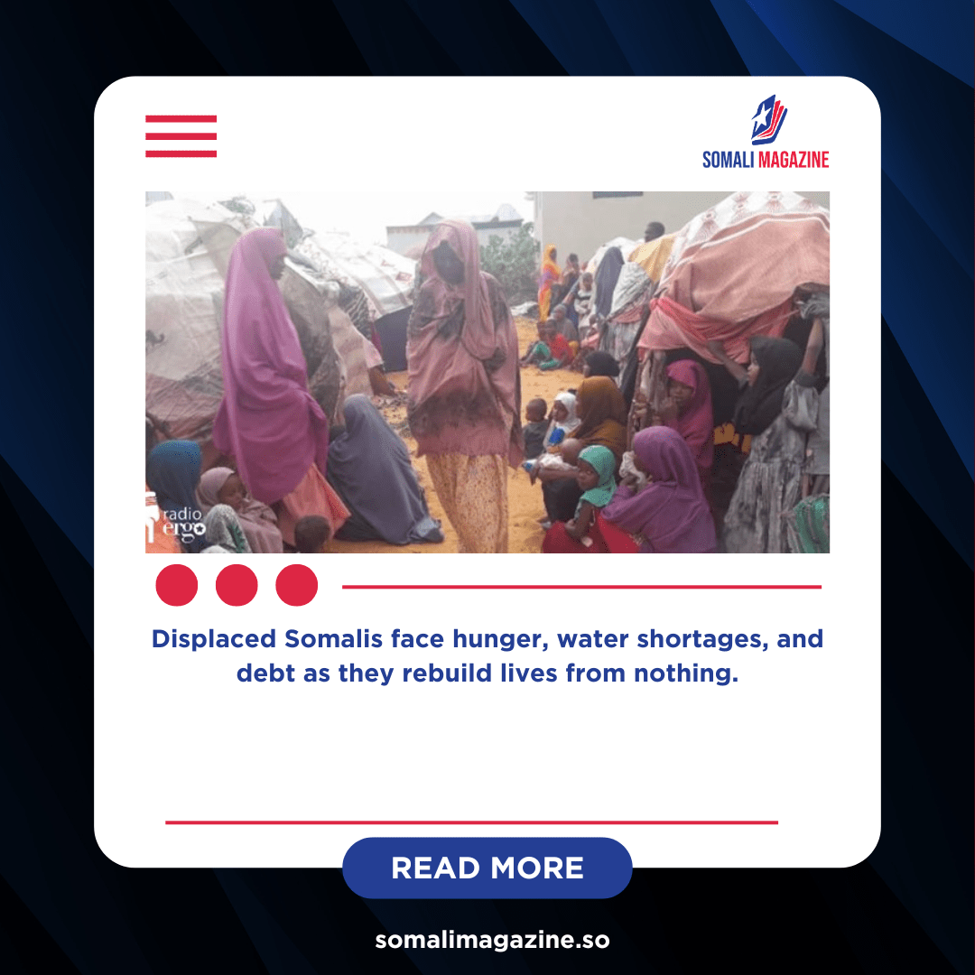 Families Fleeing Lower Shabelle Conflict Struggle in Mogadishu Camps ...