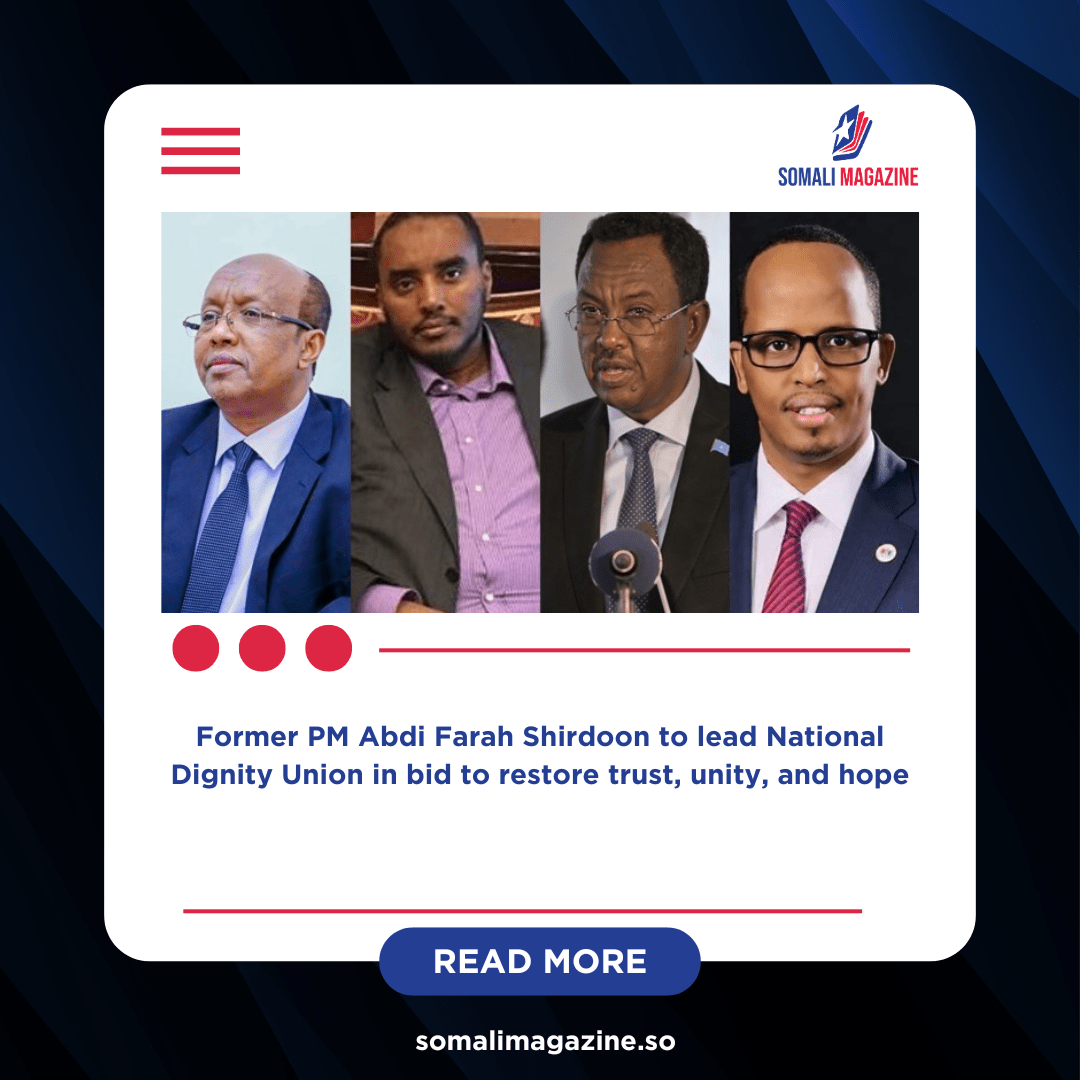 Somali Politicians Unite: New Alliance Eyes 2026 Presidency - Somali ...