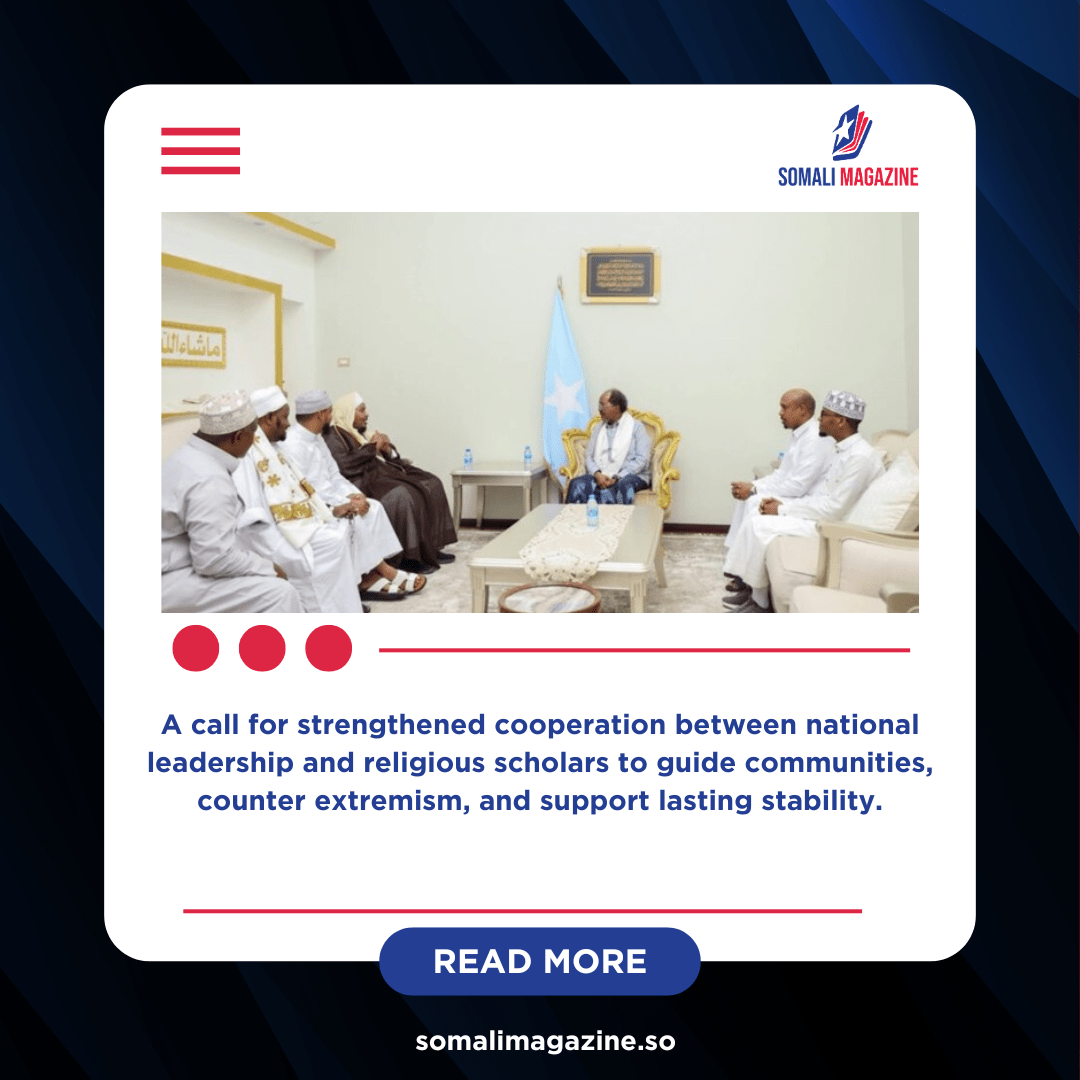 President Hassan Sheikh Meets Sheikh Ali Sufi to Discuss Peace, Unity ...