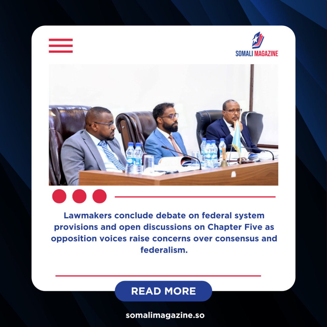 Somali Parliament Advances Constitutional Review Amid Deep Political ...